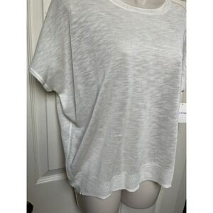 Ellen Tracy | Tops | Ellen Tracy Essentials Short Sleeve Knit Ivory ...